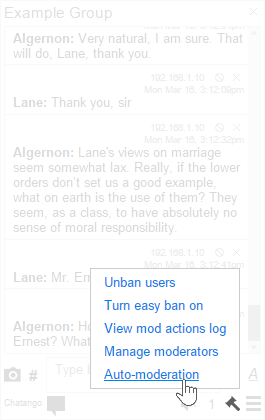 Chatango - Help - group chat owner