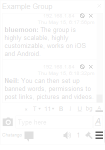 Chatango - Help - group chat owner